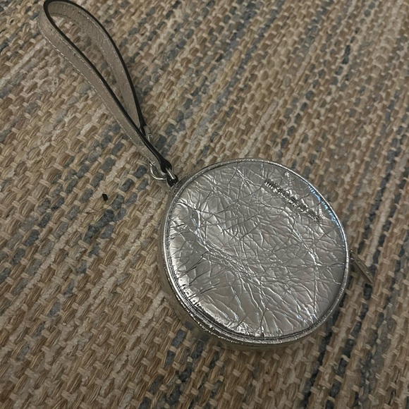 Michael Kors | Accessories | Michael Kors Metallic Silver Wristlet ...